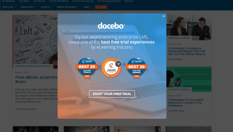11 Best Website Pop Up Examples to Boost Conversions | Creacy Studio